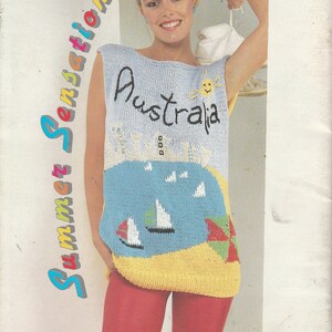 Patons Summer Sensations - Knitting Pattern No 756 for Women, Vintage ...