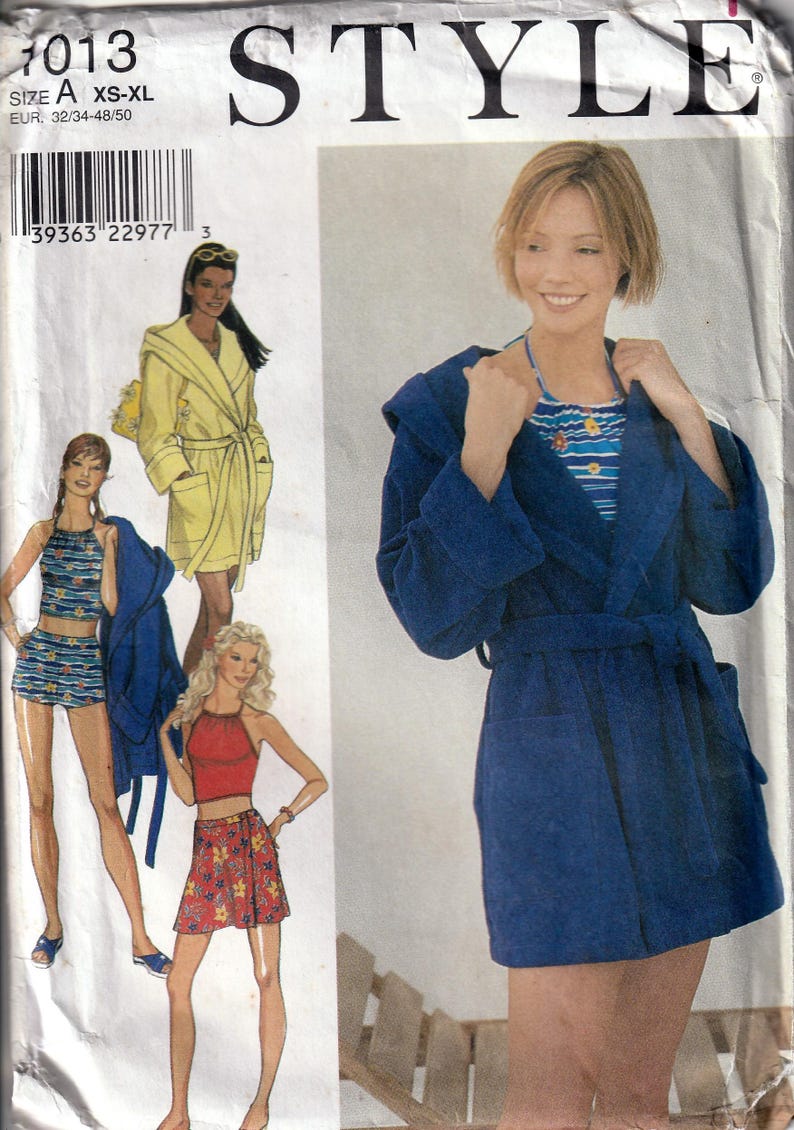 1980s Style Sewing Pattern No 1013 for Womens Skirt, Shorts, Top ...