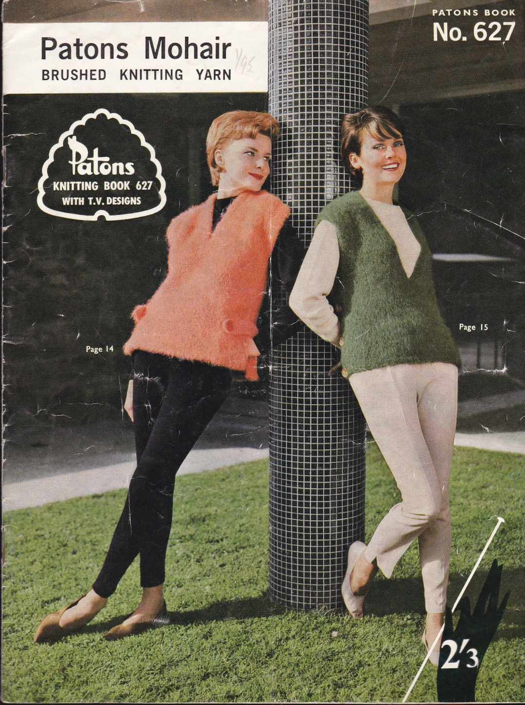 Patons Knitting Pattern No 627 for in Patons Mohair (vintage 1960s) - Etsy