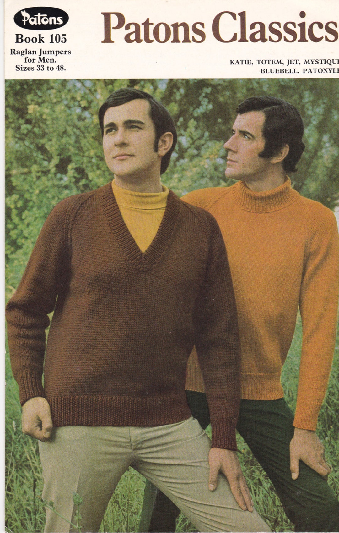 Paton's Classic Series Knitting Pattern No 105 Pullovers/jumpers ...