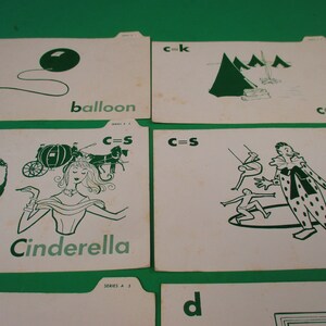 1950s Vintage Uno Phonics Game Cards Letters - 10 Cards - Etsy Australia