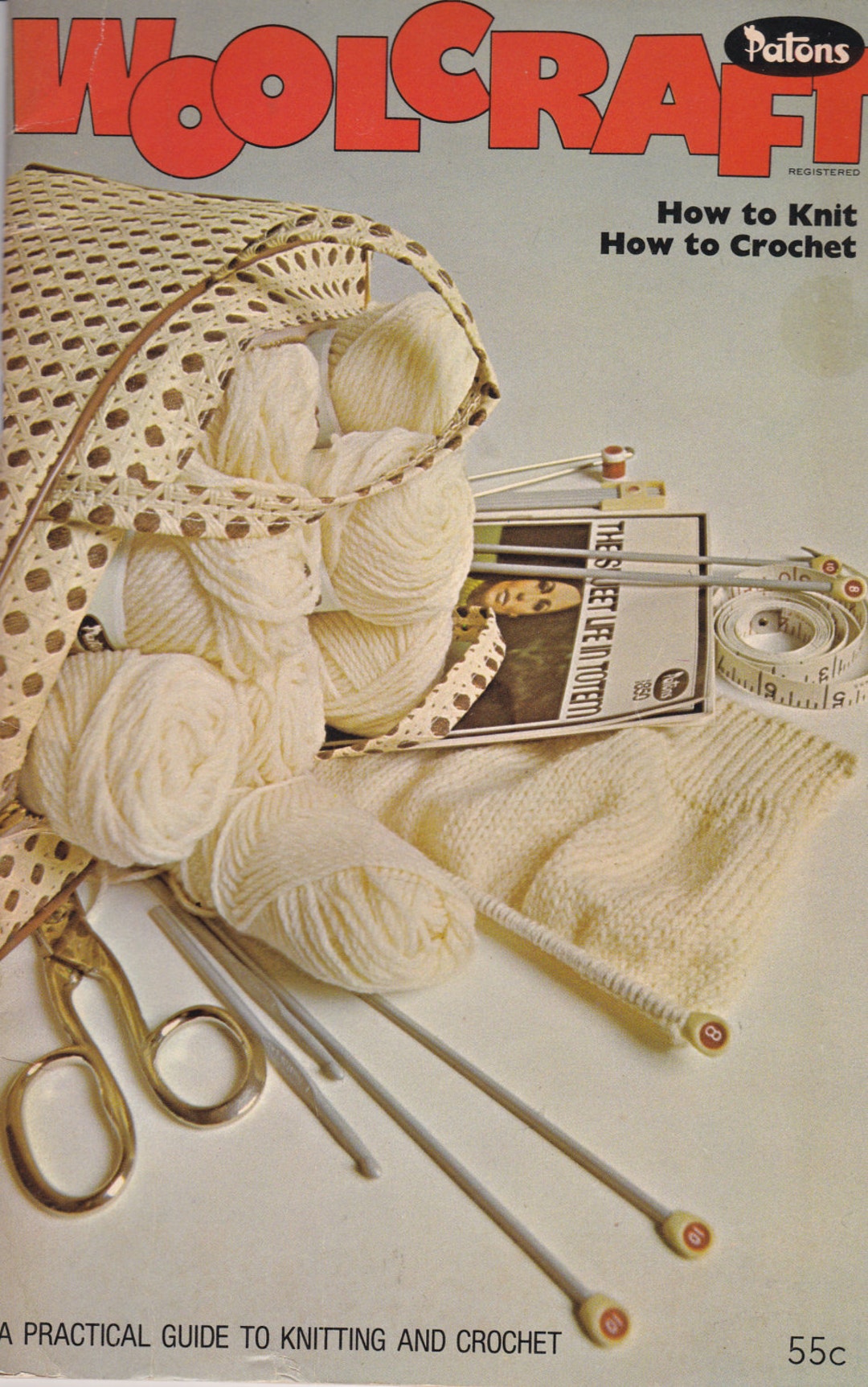 Woolcraft Knitting, Crochet Pattern Book From Patons - Vintage 1970's ...