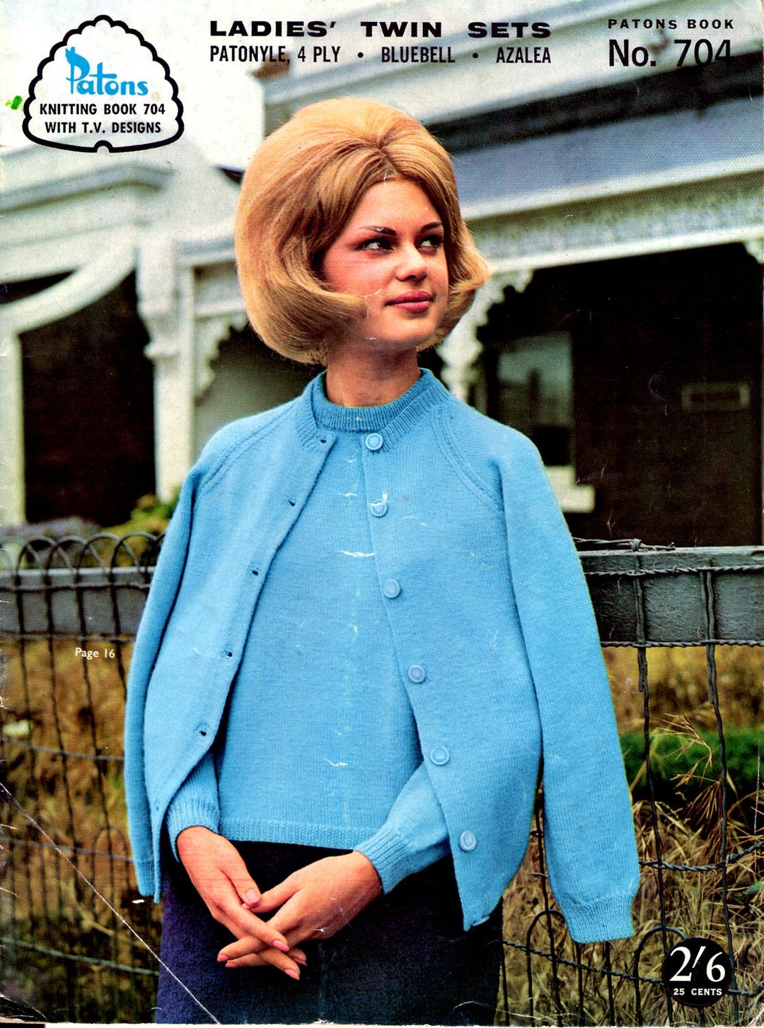 Paton's Knitting Pattern No 704 Women/ladies Twin Sets (vintage 1960s ...