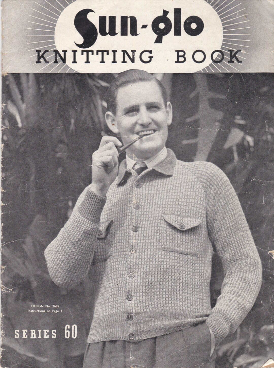 Vintage 1940s Men's Knitting Patterns – Sun Glo Book No. 60 - Etsy