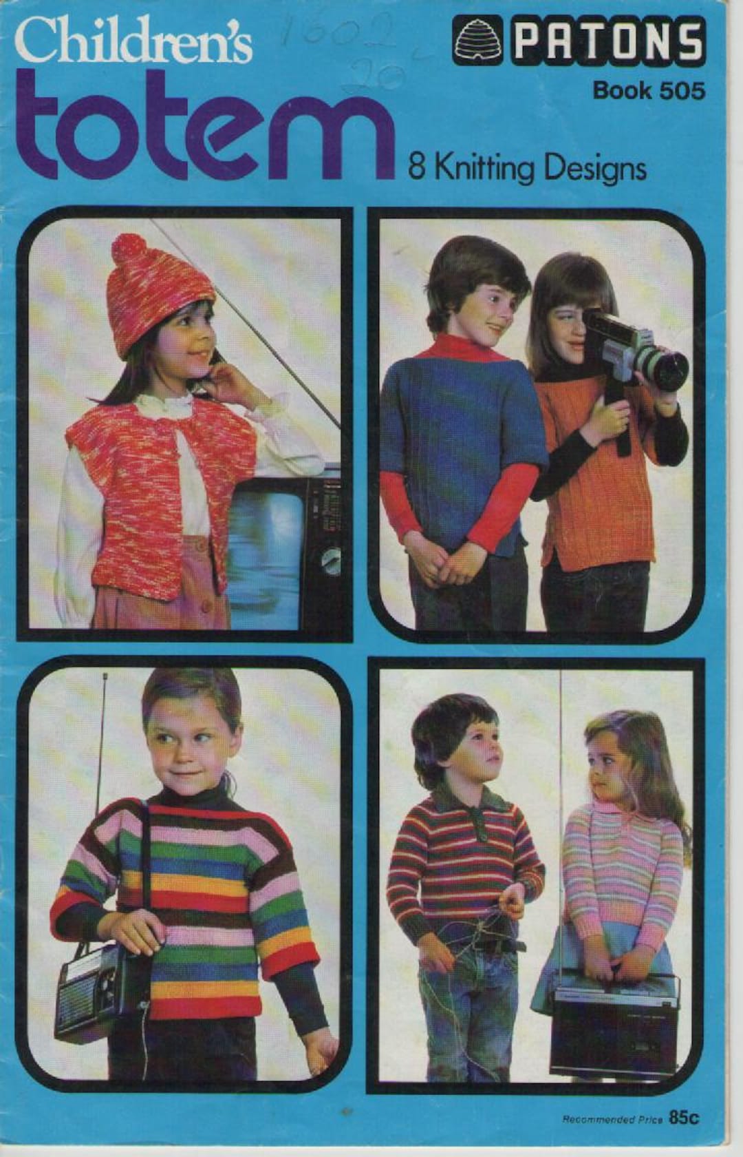 Patons Totem Children's Knitting Pattern No 505 for Jumpers, Tabard ...