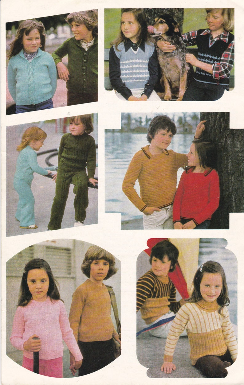 Patons Children - 10 Designs for Children in Bluebell 5 Ply, Jasmin and ...