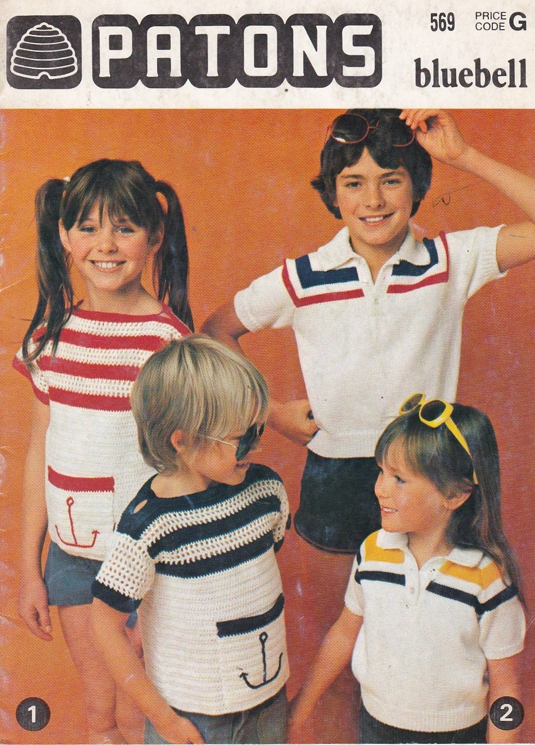 Patons Children - Bluebell 5 Ply Vintage 1970s Knitting, Crochet ...