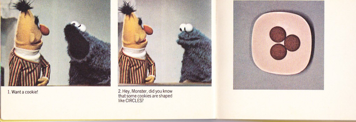 On Sale the Sesame Street Book of Shapes Vintage Signet - Etsy