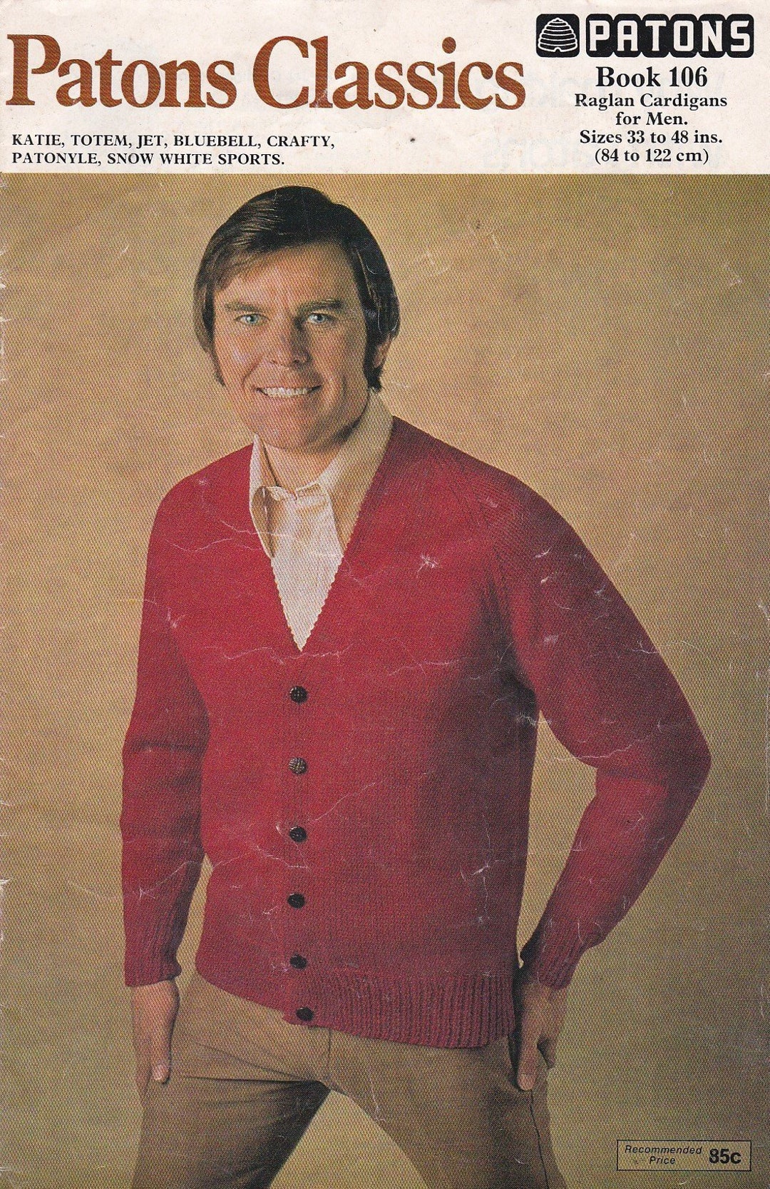 On Sale - Paton's Classic Series Knitting Pattern for Men No 106 Katie ...