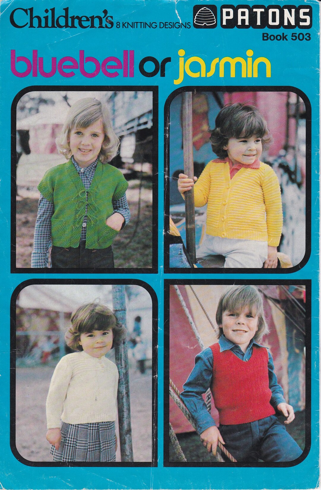 Patons Children - 8 Designs for Children in Bluebell 5 Ply, Jasmin 5 ...
