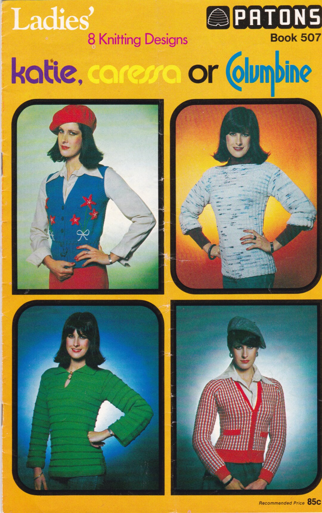 Vintage 1970s Patons Knitting Pattern Book: Women's Jumpers, Cardigans ...