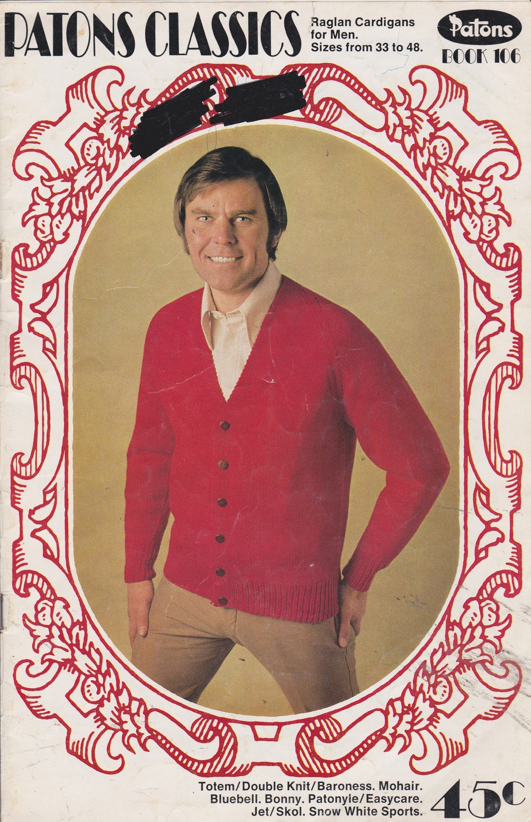 Paton's Classic Series Knitting Pattern for Men No 106 Katie, Bluebell ...