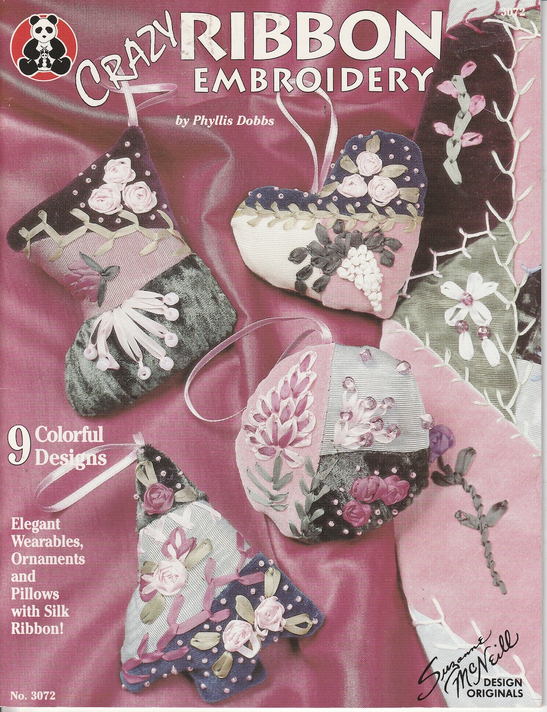 Crazy Ribbon Embroidery Pattern Booklet - Vintage 1990s - Etsy