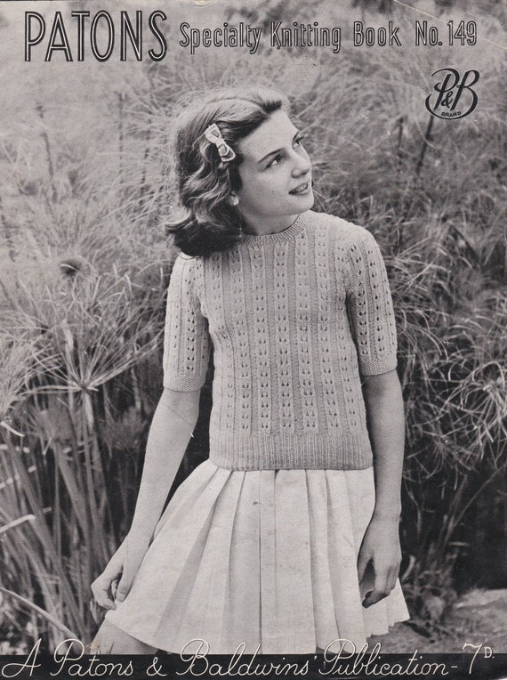 On Sale Paton's & Baldwins Knitting Pattern No 149 For | Etsy
