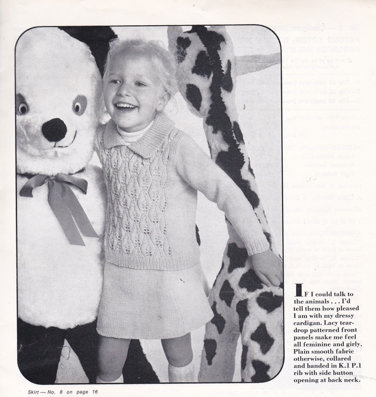 Patons Knitting Pattern No 976 in Totem A Small World in Totem Toddlers ...