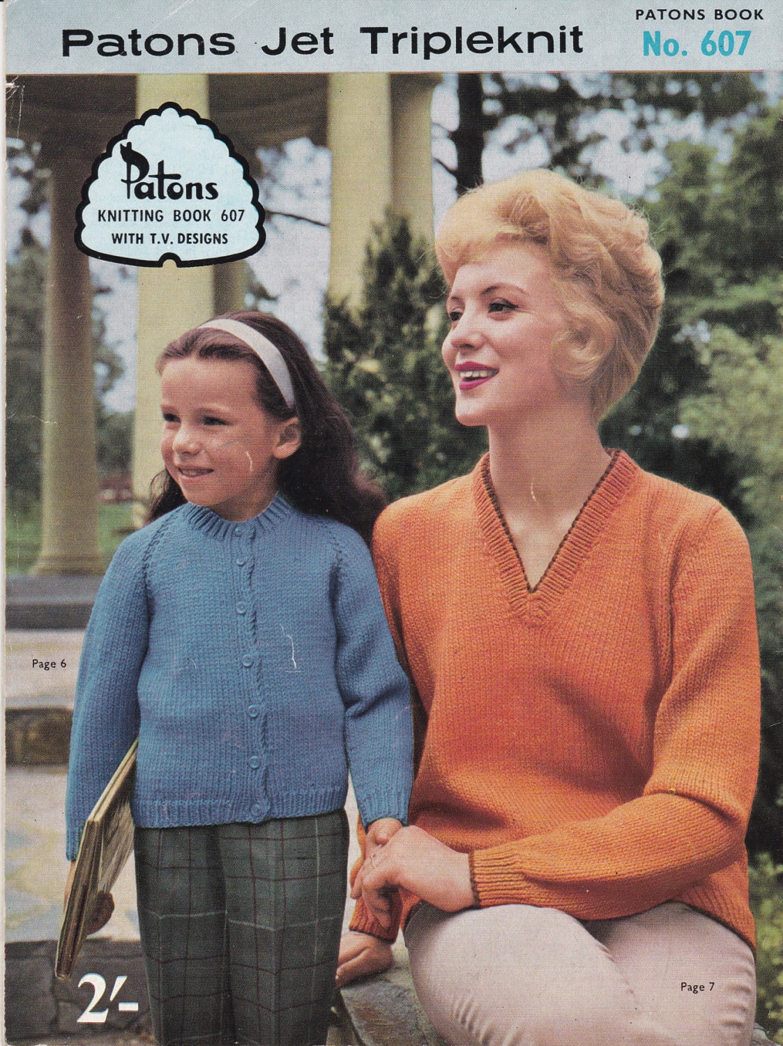 Vintage 1960s Paton's Knitting Pattern No 607 for Family Featuring Jet ...