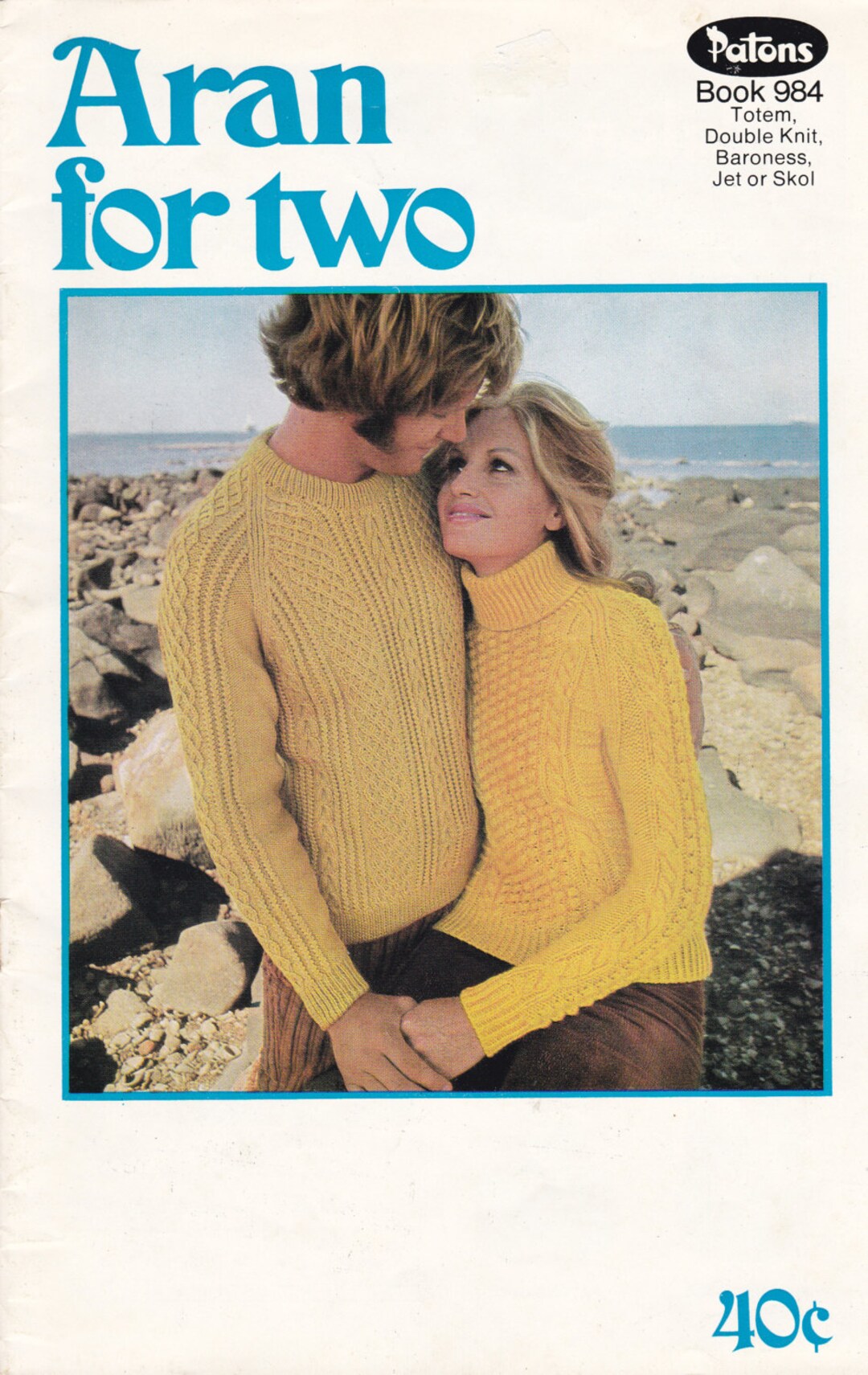 Paton's Aran for Two, Knitting Pattern Book No 984 Vintage 1970s - Etsy