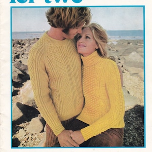 Paton's Aran for Two, Knitting Pattern Book No 984 Vintage 1970s - Etsy