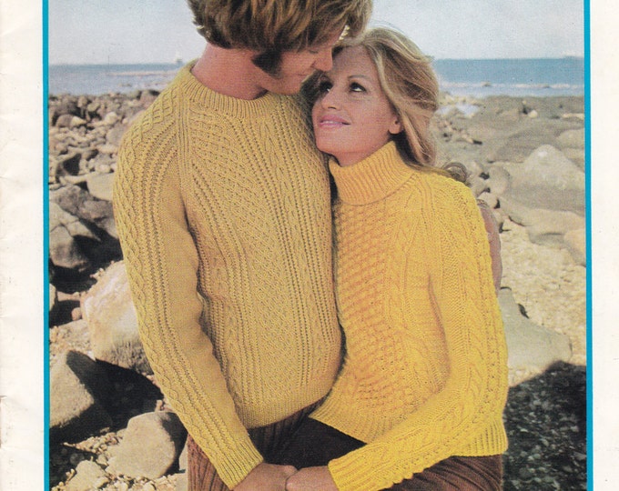 Paton's Aran for Two, Knitting Pattern Book No 984 Vintage 1970s - Etsy