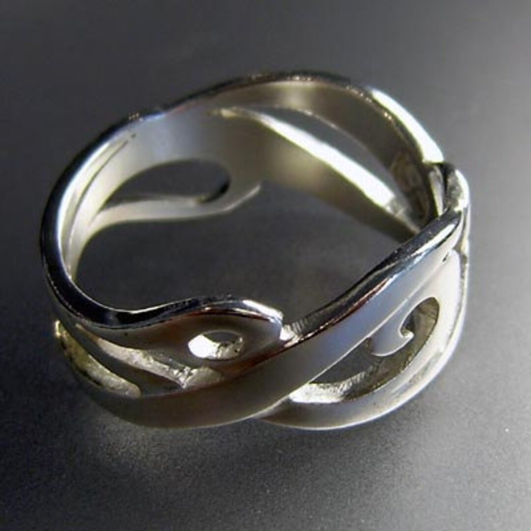 Sterling Silver Leaf Form Ring - Etsy