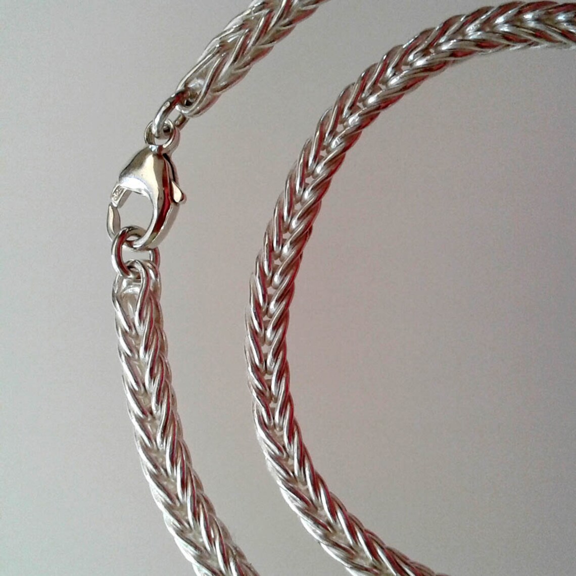 Loop in Loop Chain (sometimes Known as a "foxtail" Chain) - Etsy
