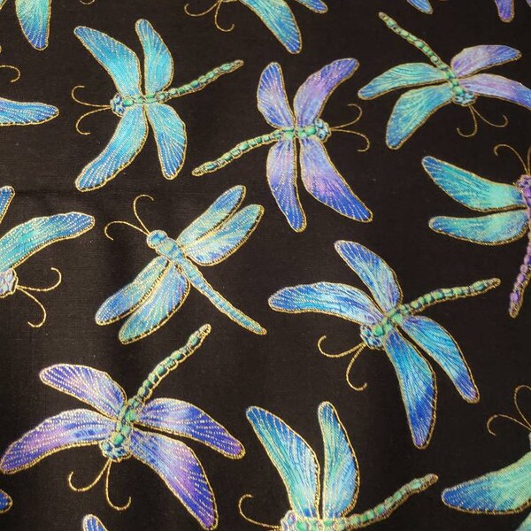 Dragonfly Fabric - Etsy