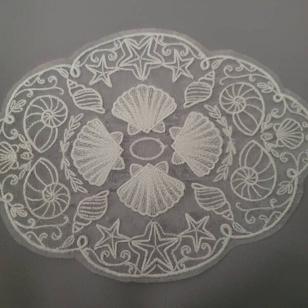 Embroidered Doily - Etsy