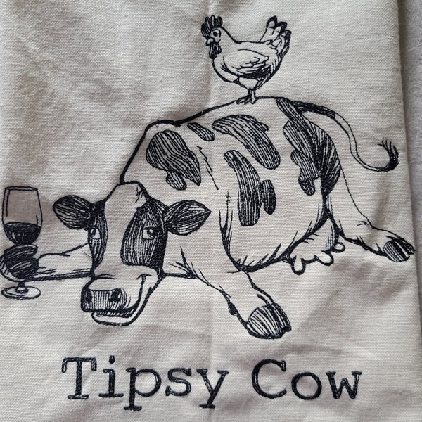 Tipsy Cow Svg - Etsy