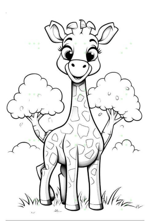 40pcs Land Animals Coloring Book - Etsy