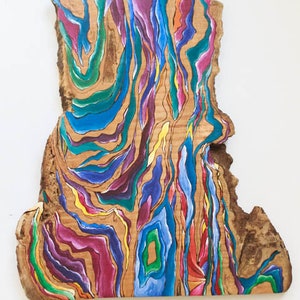 Natural Wood Grain Art Wood Burning Wall Art Wood - Etsy