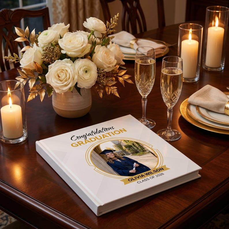 Personalized Graduation Photo Book | Custom Graduate Memory Album ...