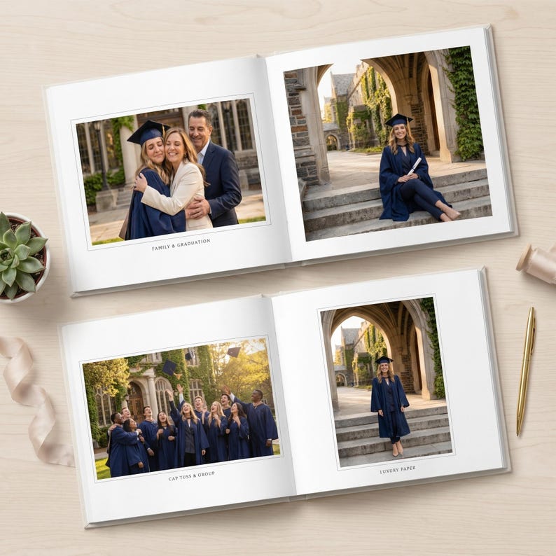 Personalized Graduation Photo Book | Custom Graduate Memory Album ...