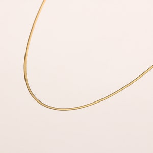 Snake Necklace Thin Chain Gold Necklace Chain Necklace Herringbone ...