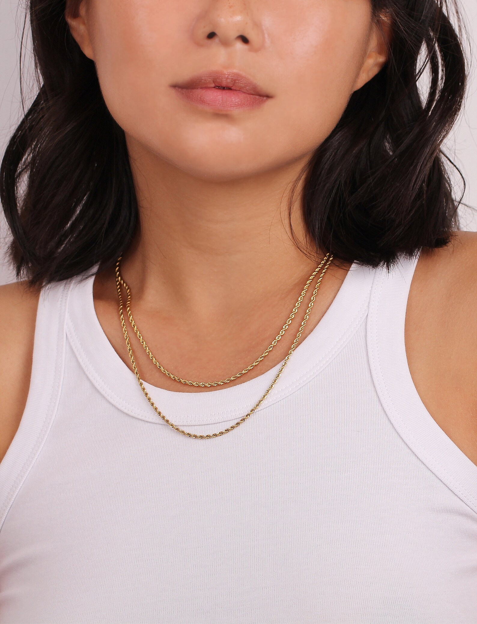 Gold Rope Chain Rope Chain Necklace Rope Gold Chain Twist - Etsy