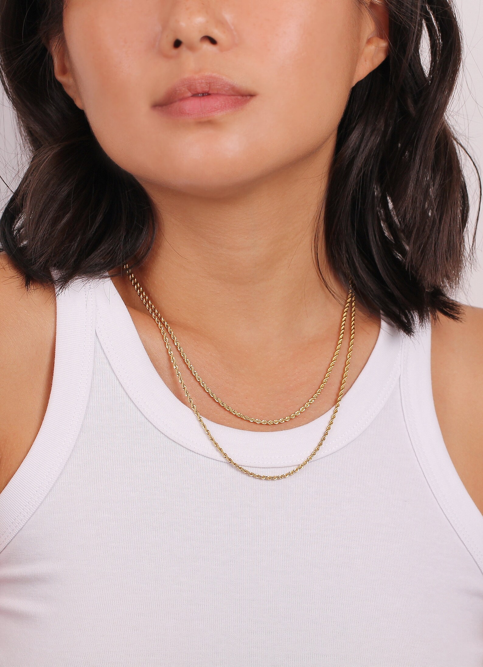 Gold Rope Chain Rope Chain Necklace Rope Gold Chain Twist - Etsy