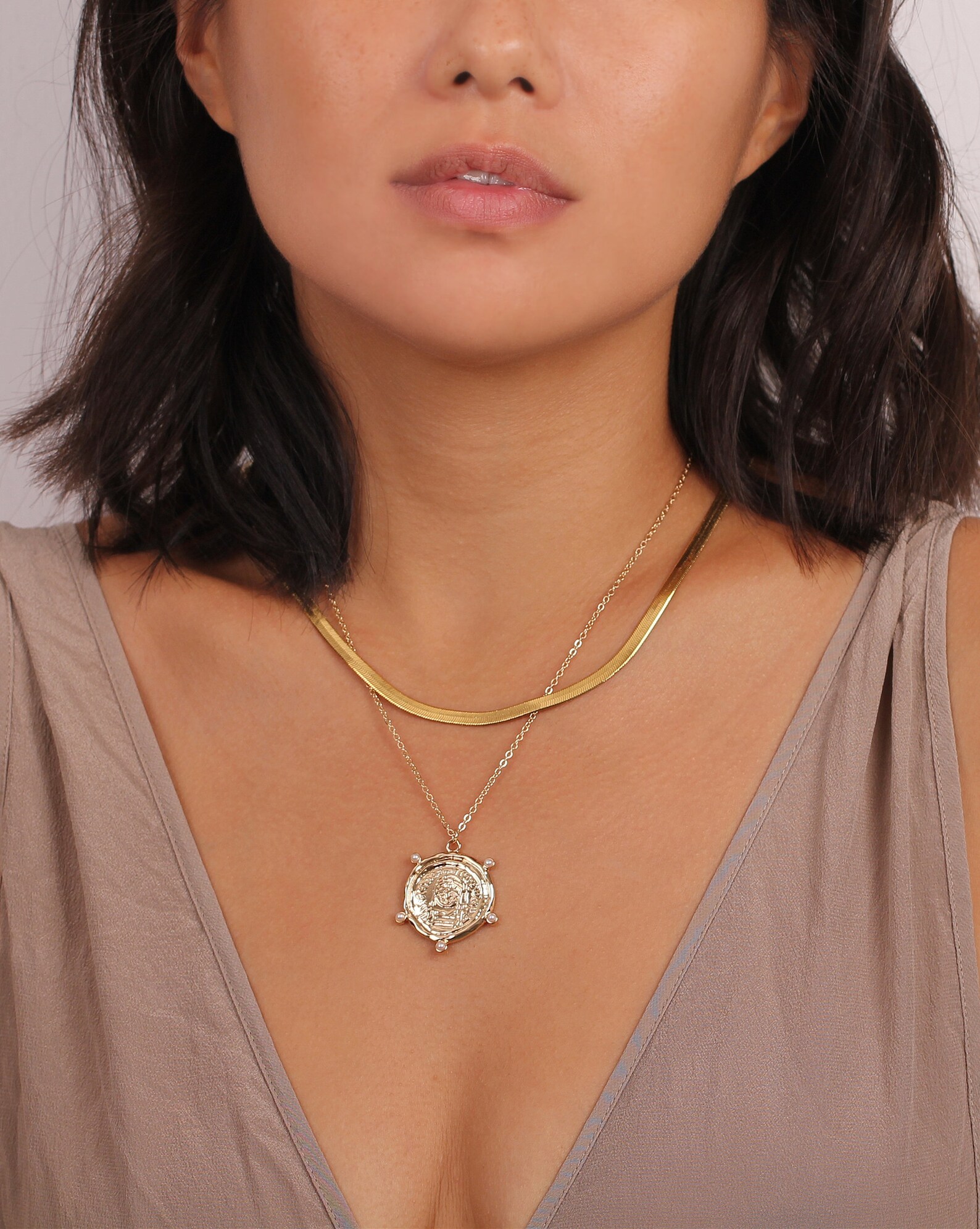 Thick Snake Chain Snake Chain Necklace Flat Chain Necklace | Etsy