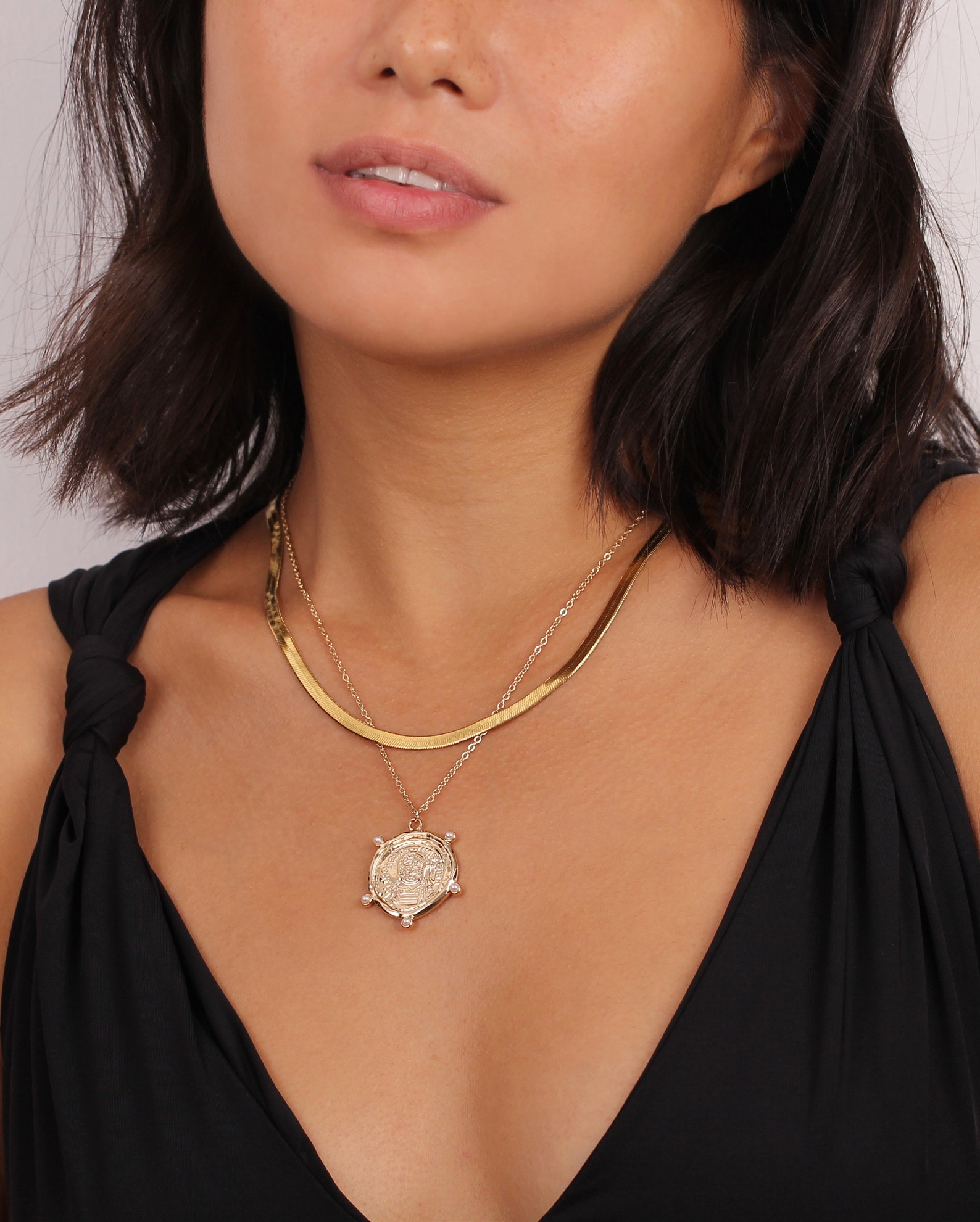 Thick Snake Chain Snake Chain Necklace Flat Chain Necklace | Etsy