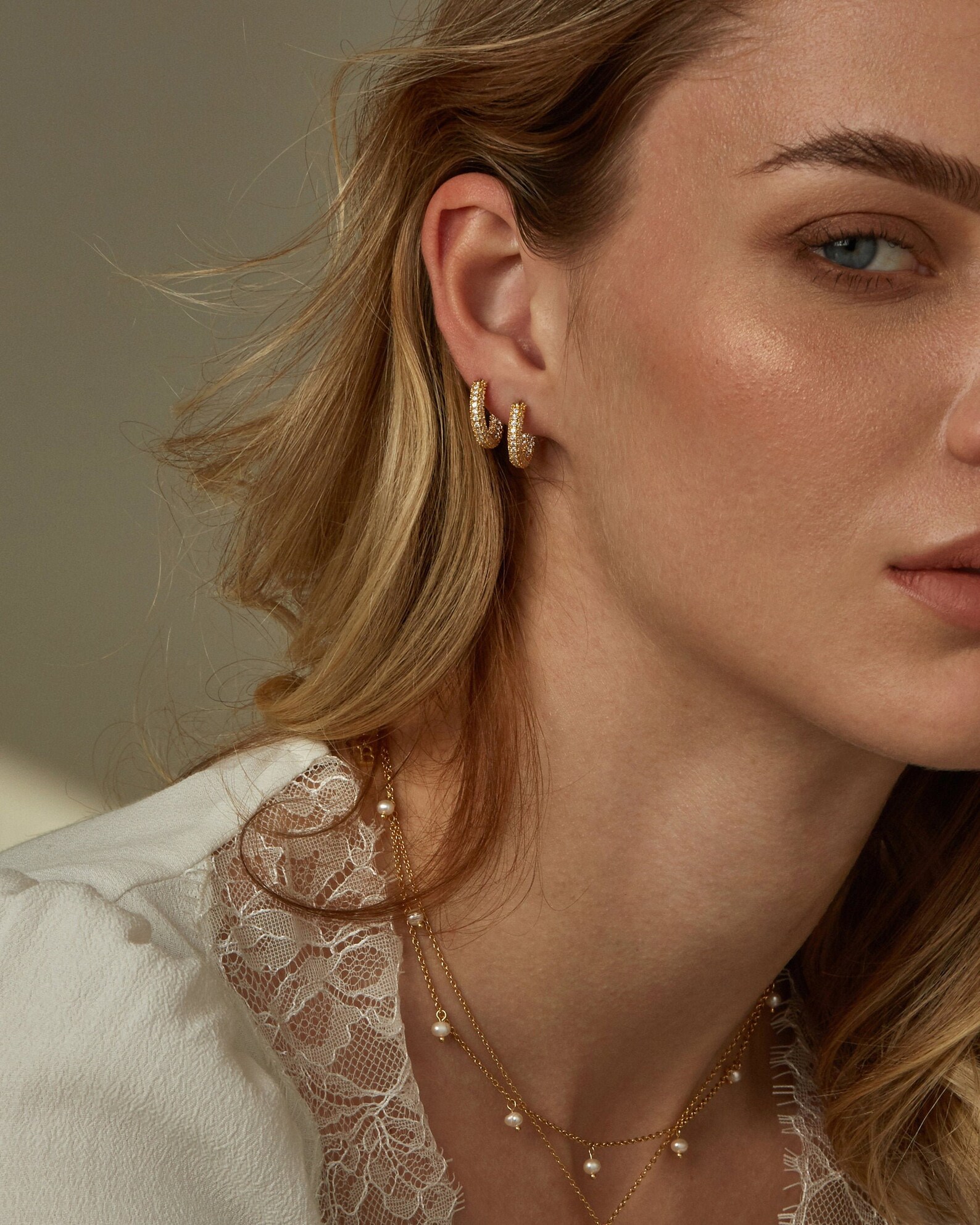 Micro Pave Hoops Pave Hoop Earrings Cubic Pave Hoops | Etsy