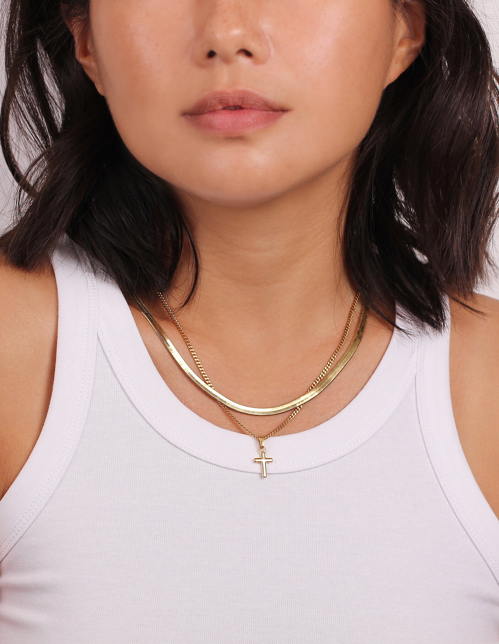 Thick Snake Chain Gold Herringbone Gold Snake Chain Snake - Etsy