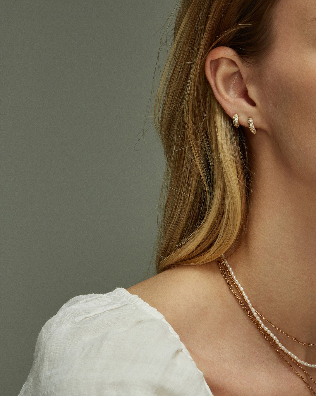 Cubic Huggie Hoops CZ Cartilage Hoops Tiny Pave Hoops - Etsy