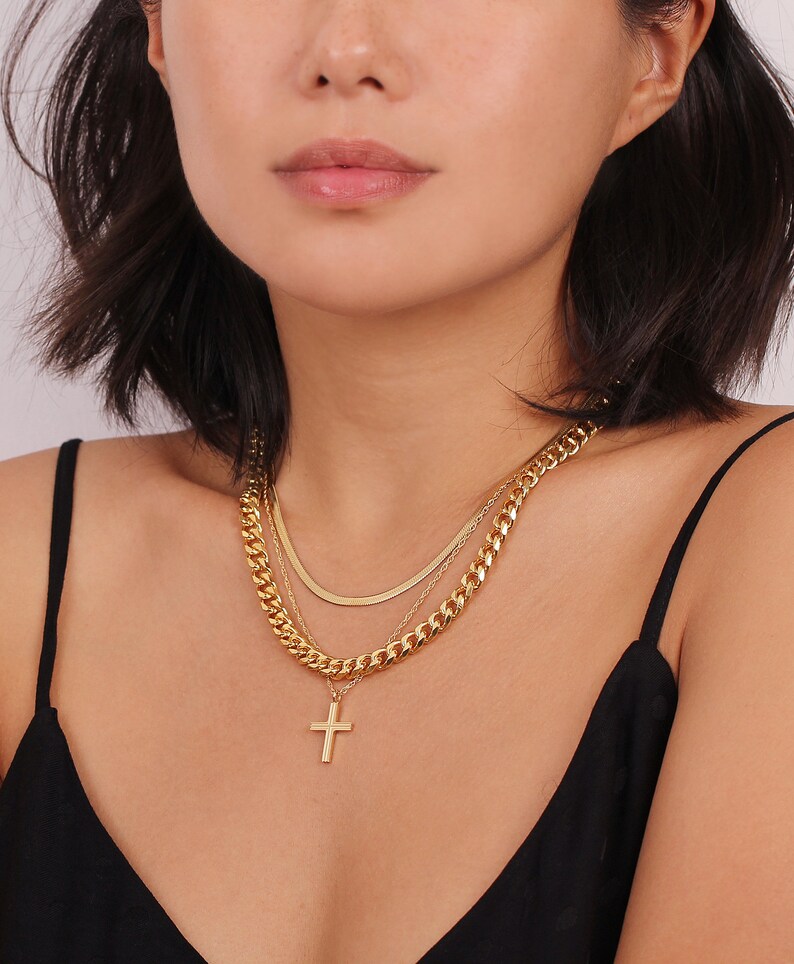 Thick Snake Chain Gold Herringbone Gold Snake Chain Snake - Etsy UK