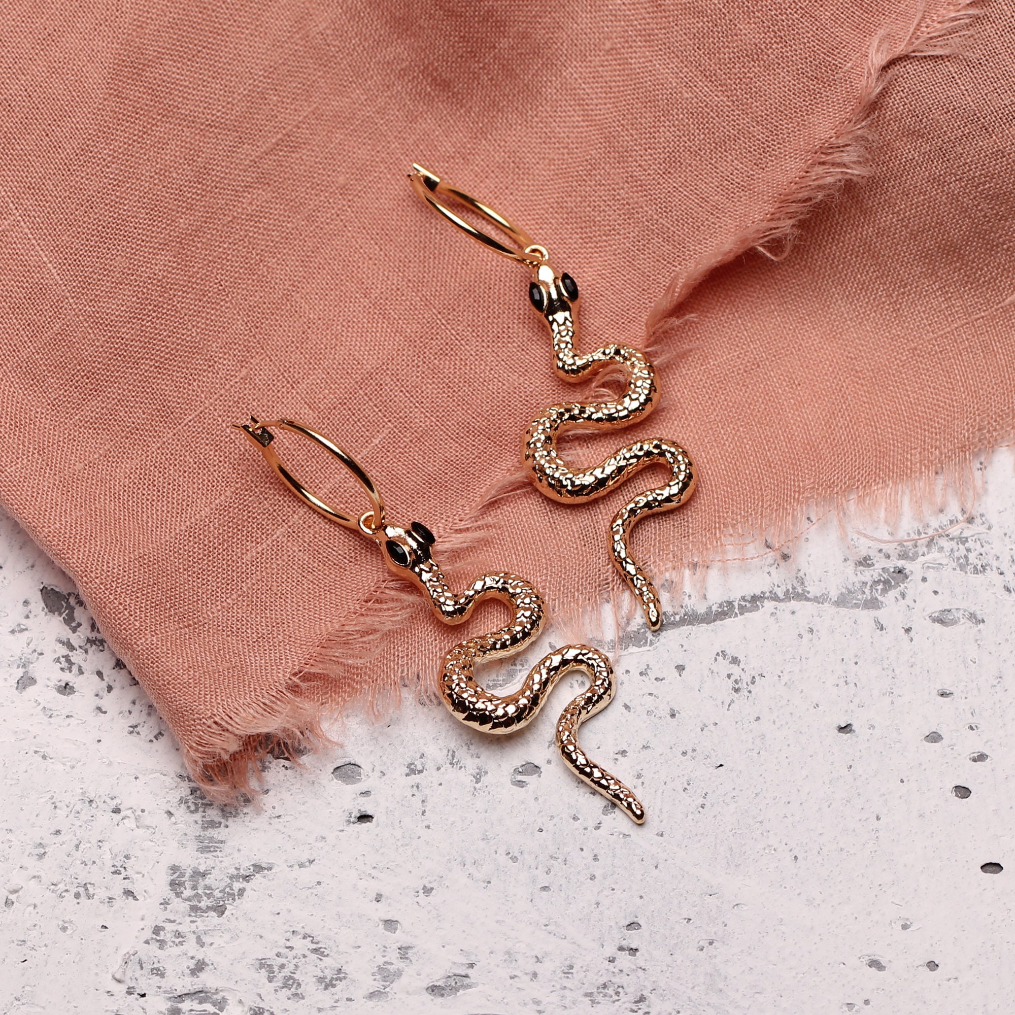 Snake Hoop Earrings Gold Snake Earrings Snake Charm - Etsy Canada