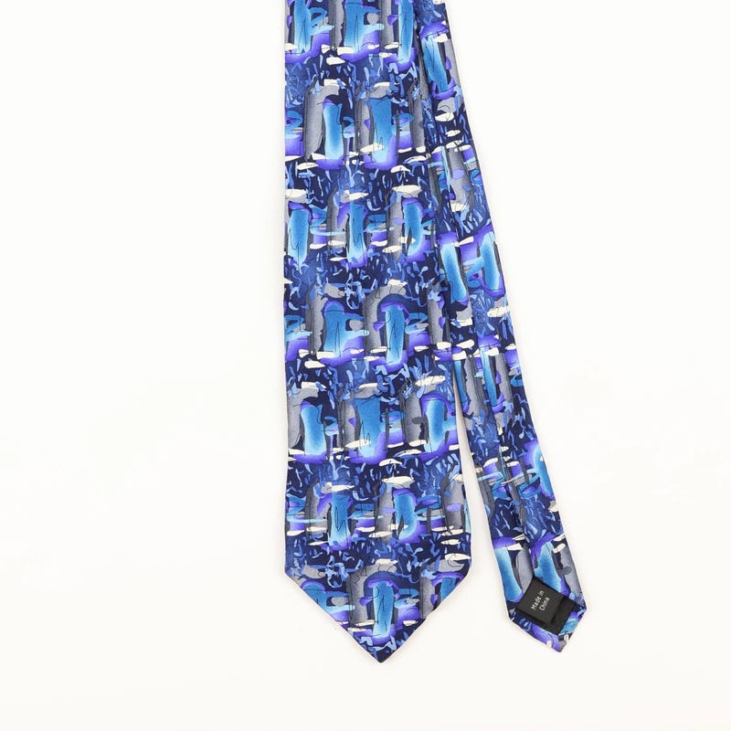 Mens Silk Abstract Ties - Etsy
