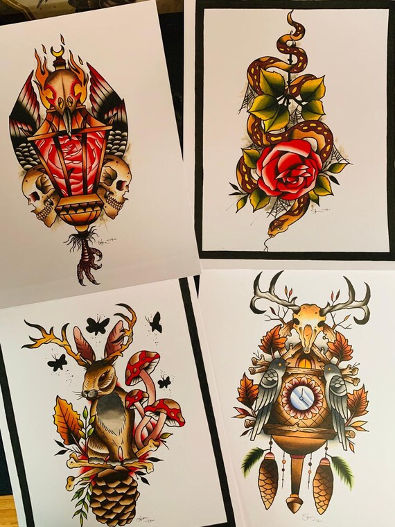 Tattoo Print Pack 4 | Etsy
