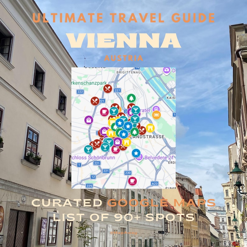 Vienna Travel Guide Map | Google Maps List, Landmarks, Hidden Gems ...