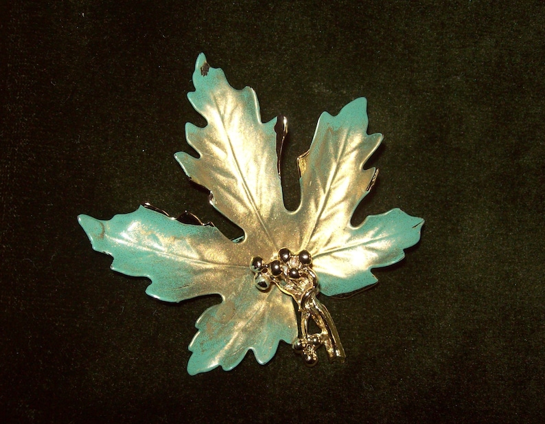 CHOICE Enamel Floral Retro Vintage Costume Jewelry Flower Leaves ...