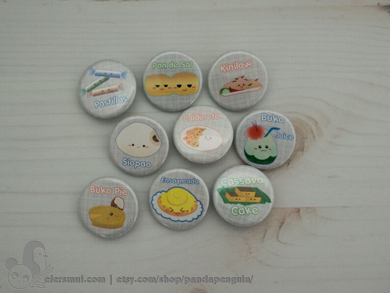 Filipino Food - Pinback Buttons (36) - Etsy