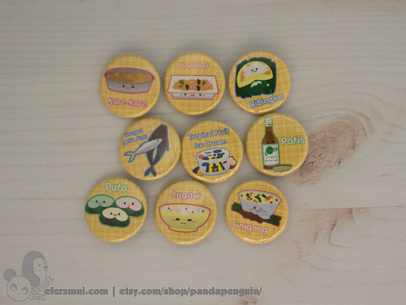 Filipino Food - Pinback Buttons (36) - Etsy