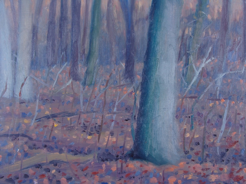 Oak Tree, Late Fall Original Painting - Etsy