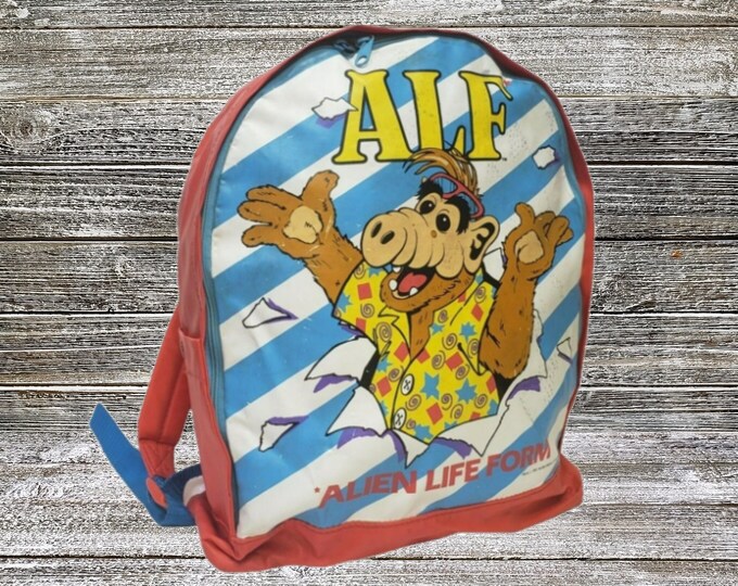 Vintage 1980s ALF Backpack, TV Sitcom, Alien Life Form, Back to School ...